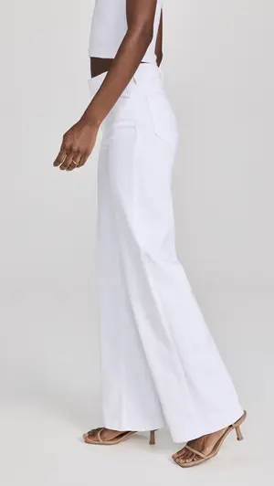 L'Agence Clayton Wide Leg Jeans