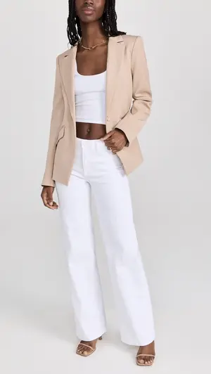 L'Agence Clayton Wide Leg Jeans