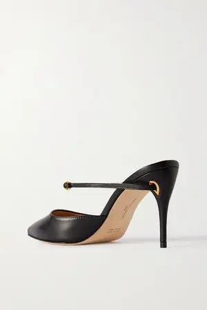 Jennifer Chamandi Giuseppe 85 Leather Mules