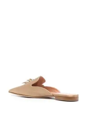 Alberta Ferretti Pointed-toe Embellished Mules
