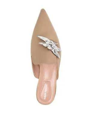 Alberta Ferretti Pointed-toe Embellished Mules