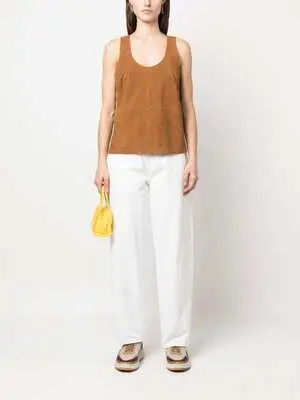 STAND STUDIO Tan Suede Tank Top