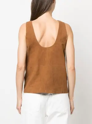 STAND STUDIO Tan Suede Tank Top