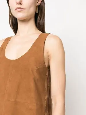 STAND STUDIO Tan Suede Tank Top