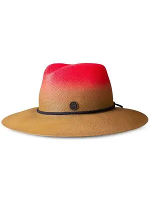 MAISON MICHEL Zango Gradient-effect Fedora Brown