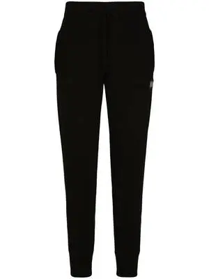 Dolce & Gabbana Wool-cashmere Track Pants - Black