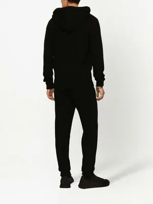 Dolce & Gabbana Wool-cashmere Track Pants - Black
