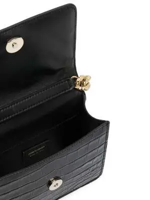 Roberto Cavalli Tiger Handle Two-way Mini Bag - Black
