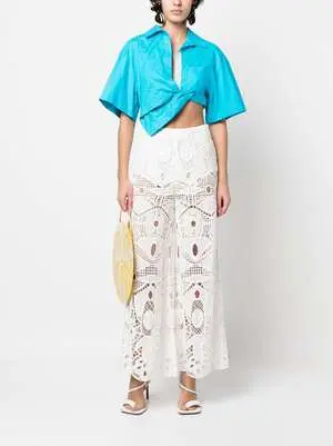 Cult Gaia Cove Embroidered Trousers