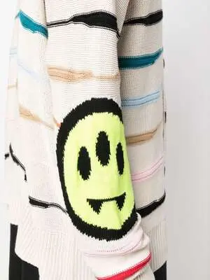 BARROW Stripe-print V-neck Cardigan