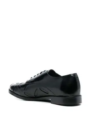 Stefan Cooke Slashed Jazz Derby Shoes In Black - 45% Off