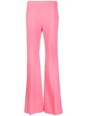 Moschino Pressed-crease Flared Trousers - Pink