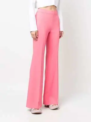 Moschino Pressed-crease Flared Trousers - Pink
