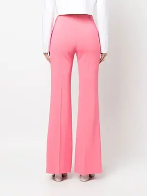 Moschino Pressed-crease Flared Trousers - Pink