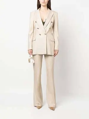 GENNY Double-breasted Blazer - Neutrals
