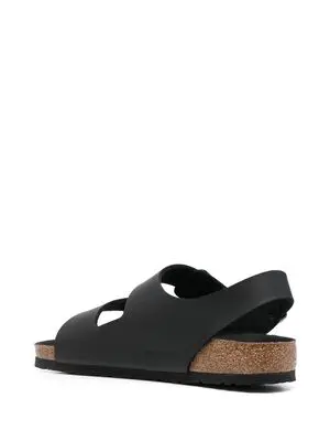 BIRKENSTOCK Milano Leather Sandals - Black