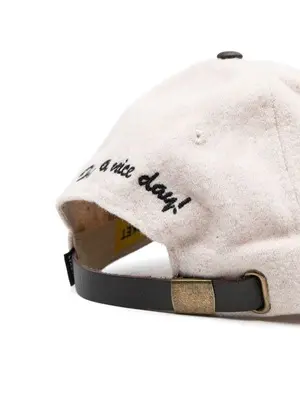 MARKET Felted Patch-detail Cap - Neutrals