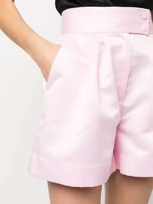 STYLAND Satin-finish Mini Shorts - Pink