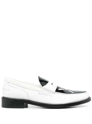 STEFAN COOKE Slashed Leather Loafers