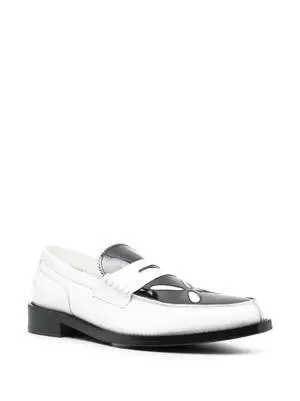 STEFAN COOKE Slashed Leather Loafers