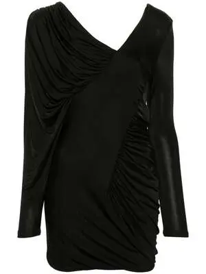 Saint Laurent Draped Mini Dress