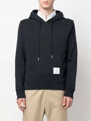 Thom Browne Hooded Sweatshirt - Blue