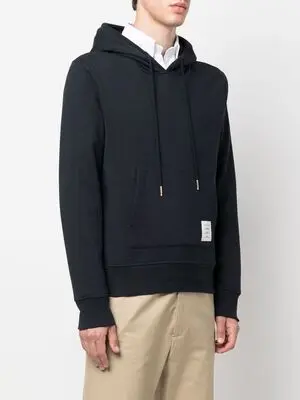 Thom Browne Hooded Sweatshirt - Blue