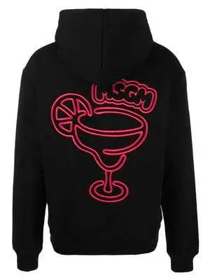 MSGM Embroidered-logo Cotton Hoodie