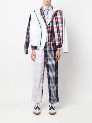 Thom Browne Patchwork Plaid-print Blazer