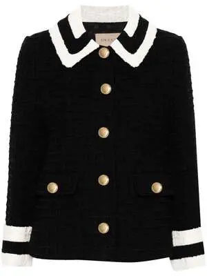 Gucci Contrast-trim Tweed Jacket