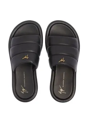 GIUSEPPE ZANOTTI Harmande Quilted Leather Slides