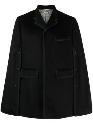 Thom Browne Chesterfield Grosgrain-trim Cape