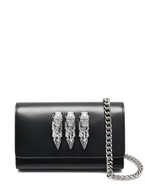 Philipp Plein Skull Ring Shoulder Bag - Black