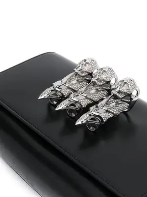 Philipp Plein Skull Ring Shoulder Bag - Black