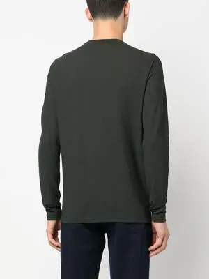 ZANONE Long-sleeved Cotton T-shirt - Green