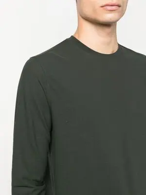 ZANONE Long-sleeved Cotton T-shirt - Green