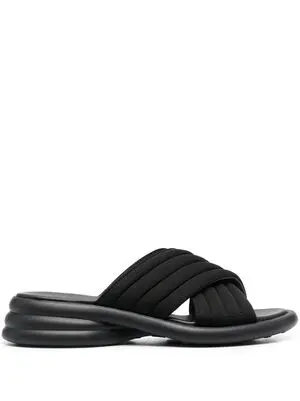 Camper Spiro Cross-strap Sandals - Black