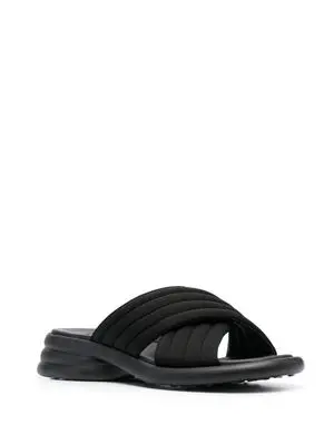 Camper Spiro Cross-strap Sandals - Black