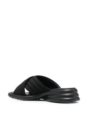 Camper Spiro Cross-strap Sandals - Black