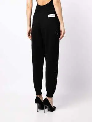 Stella McCartney Cotton Blend Embroidered Drawstring Trousers
