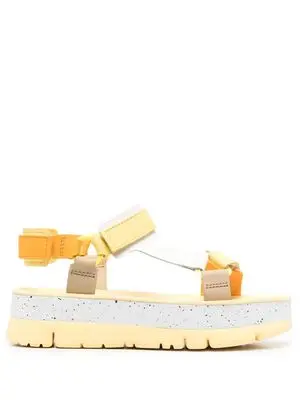Camper Oruga Up Open Toe Sandals - Yellow