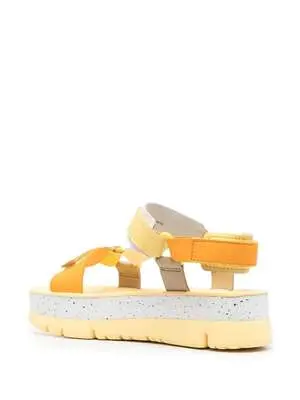 Camper Oruga Up Open Toe Sandals - Yellow
