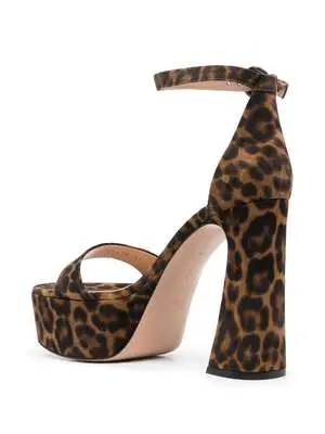 GIANVITO ROSSI Holly Leopard-print Sandals