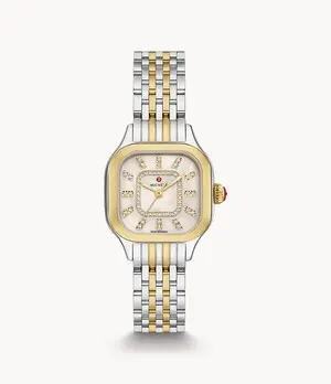 Michele MICHELE Meggie Two-Tone Diamond Dial Watch 2-tone