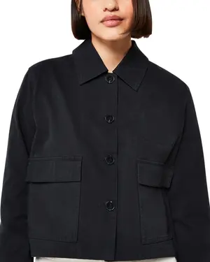 Whistles Utility Jacket - Washed Black