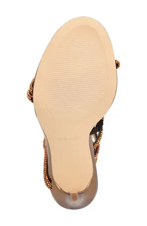 Nine West Maskill Rhinestone Ankle Wrap Sandals