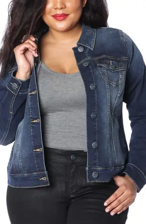 SLINK JEANS SLINK Jeans Denim Trucker Jacket Amber