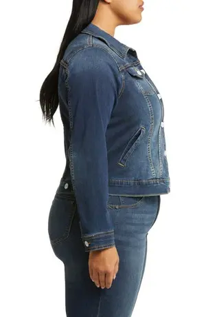 SLINK JEANS Denim Trucker Jacket - Aurora