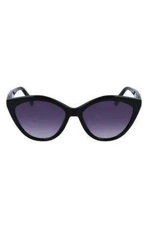 Longchamp Longchamp 56mm Cat Eye Sunglasses Black