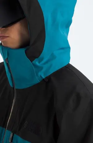 The North Face Chakal Waterproof Hooded Jacket - Dusk Blue/tnf Black